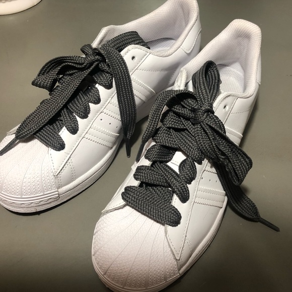 adidas | Shoes | New Adidas Clam Shell Sneakers With Grey Laces | Poshmark